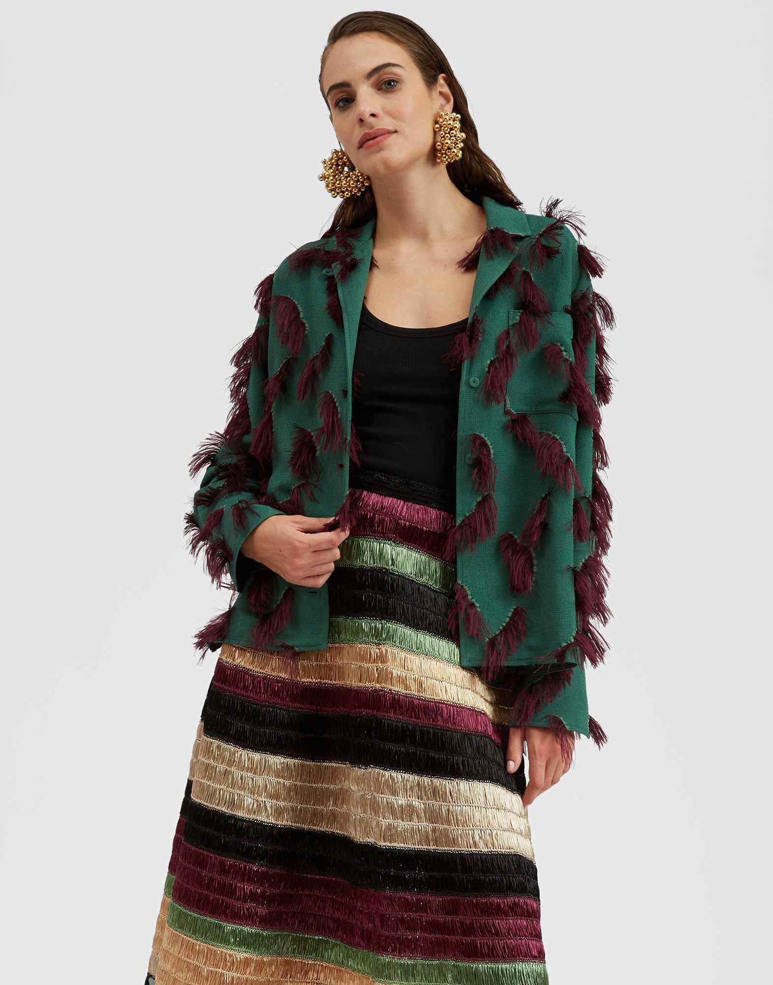 Milano Jacket in Hotspot Emerald for Women | La DoubleJ US