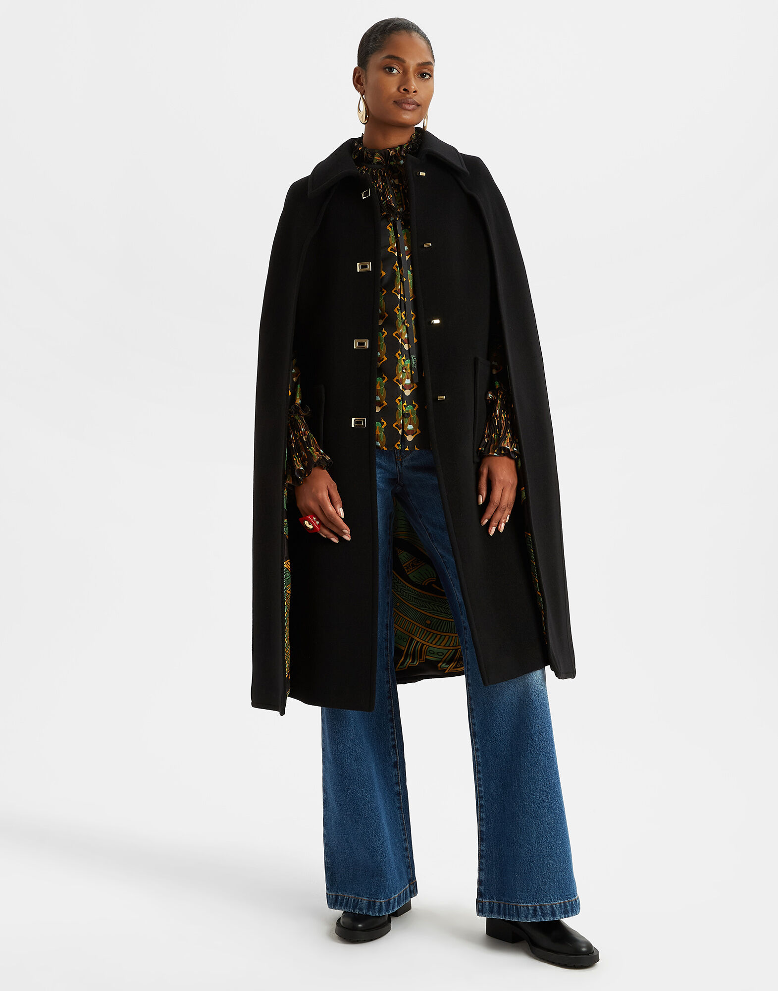 Milano Cape in Black for Women | La DoubleJ US