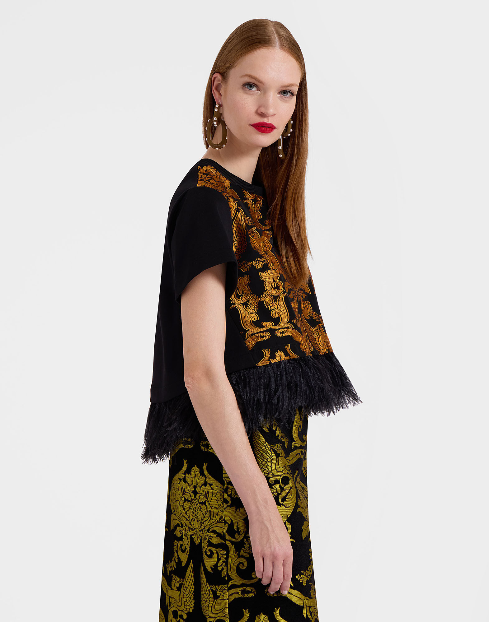 La Scala Tee in Cherubs Black for Women | La DoubleJ US