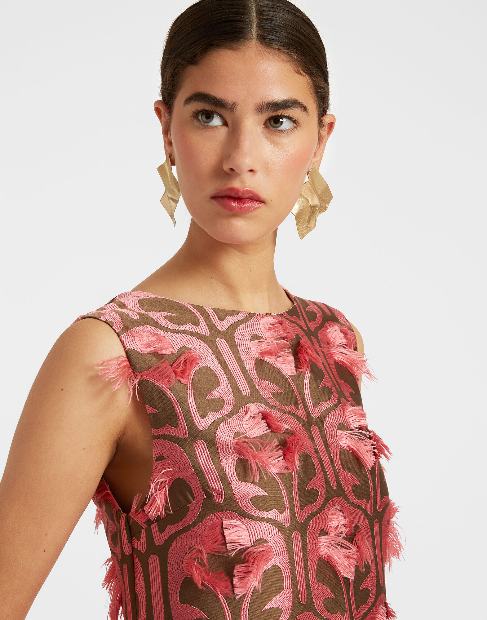 Column Dress in Grove Kaki/Pink for Women | La DoubleJ US