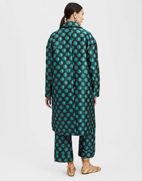 Boxy Coat in Winter Sun Emerald for Women | La DoubleJ US