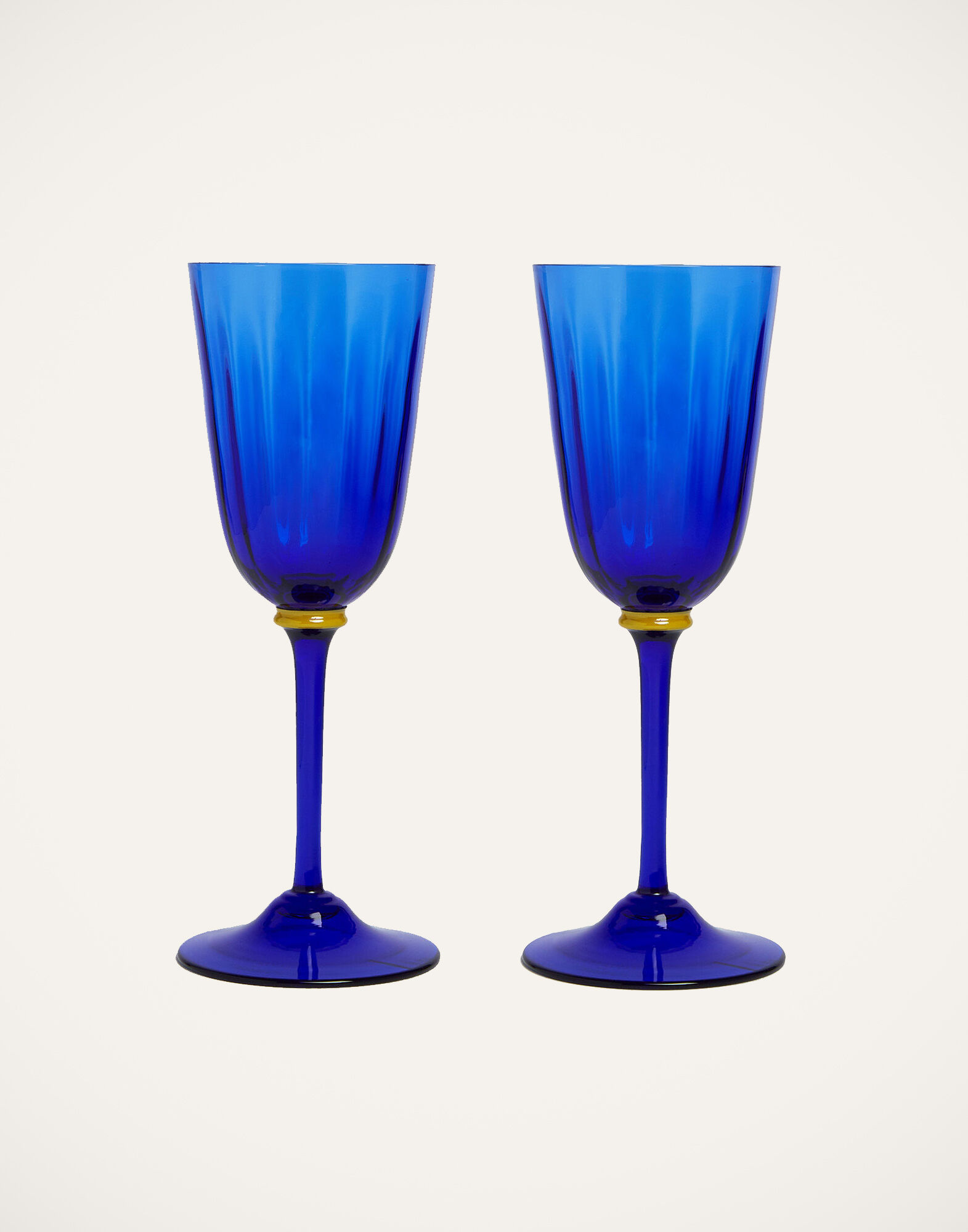Wine Glasses Set Of 2 in Blue - Homeware | La DoubleJ US