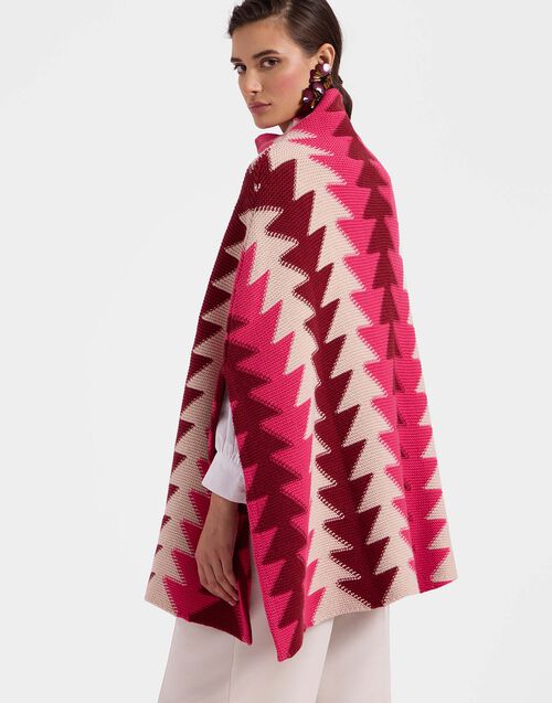 Trine Cape in Bordeaux for Women | La DoubleJ US